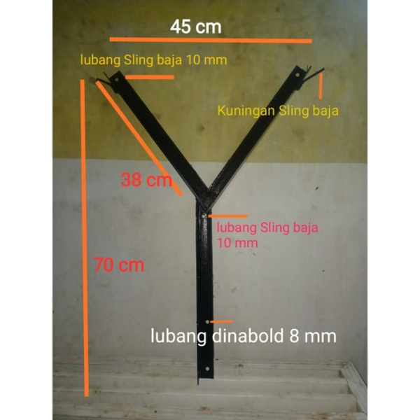 Jual Tiang Y kawat duri silet 70 cm | Shopee Indonesia