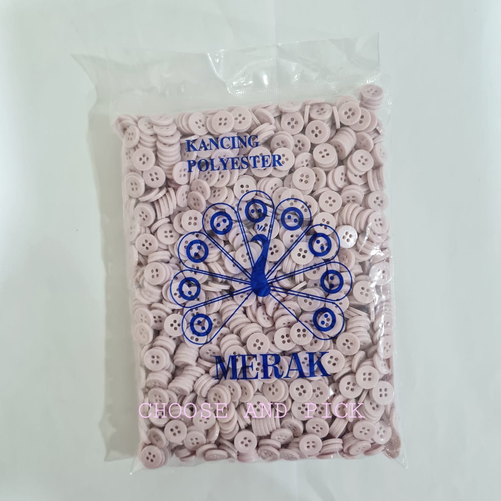 Jual Kancing Lubang 4 Aneka Warna Ukuran 18L (11,5mm) Merk MERAK ...