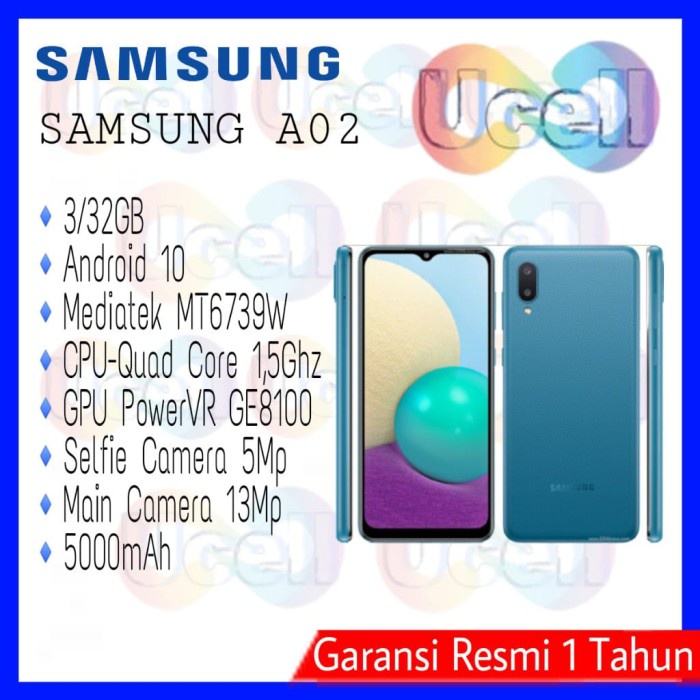 Jual SAMSUNG GALAXY A02 - 3GB/32GB - GARANSI RESMI | Shopee Indonesia