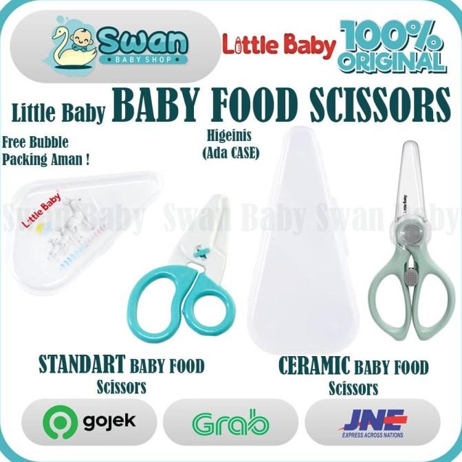 Jual LITTLE BABY FOOD SCISSORS WITH CASE SCISSOR ( STANDART & CERAMIC ...