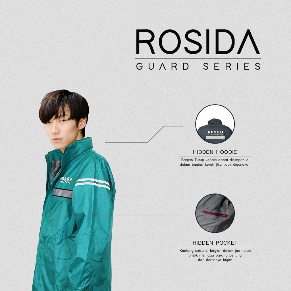 Jual Jas Hujan Rosida GUARD SERIES R888 / R 888 ORIGINAL BEST PRODUCT ...