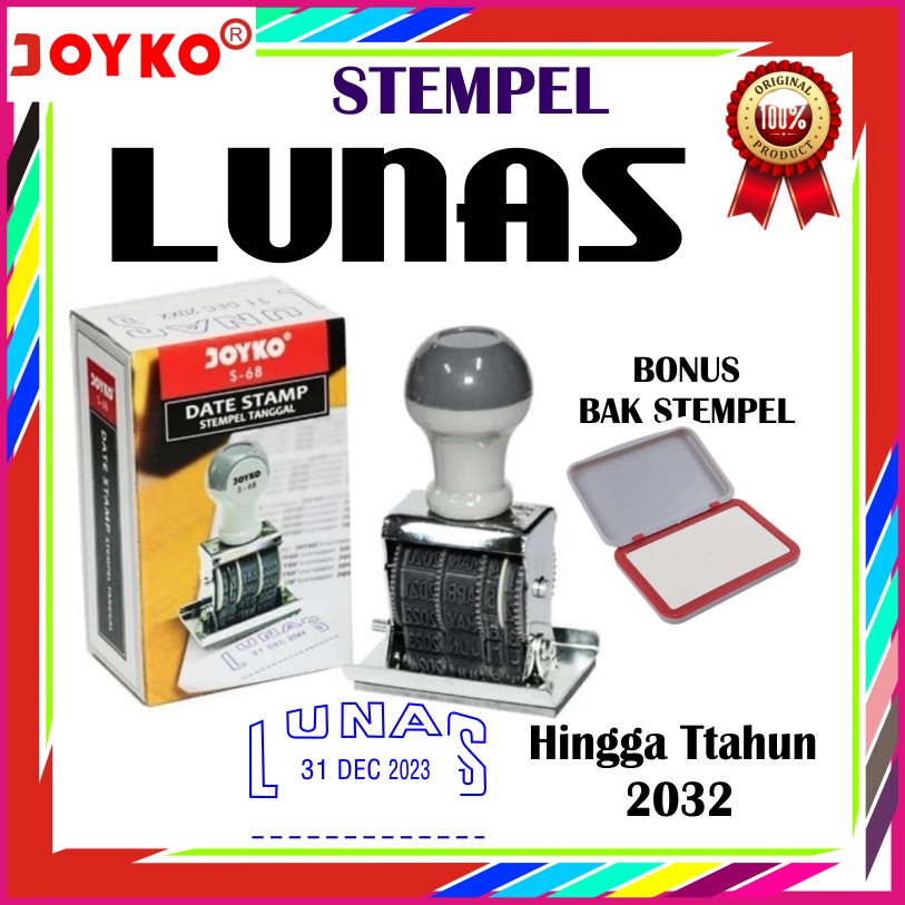 Jual STEMPEL JOYKO TYPE LUNAS TINTA BAK SETEMPEL BON KWITANSI FAKTUR ...