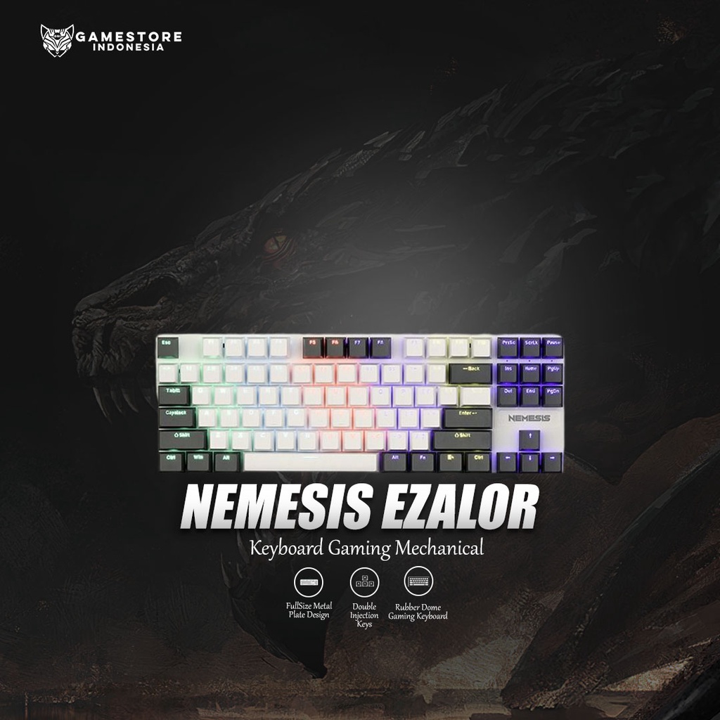 Jual Keyboard Gaming Mechanical NYK Nemesis MKN-01 EZALOR Original ...
