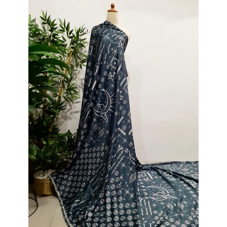 Jual Kain D_Silk Motif Alam Semesta (Harga 1 meter) | Shopee Indonesia