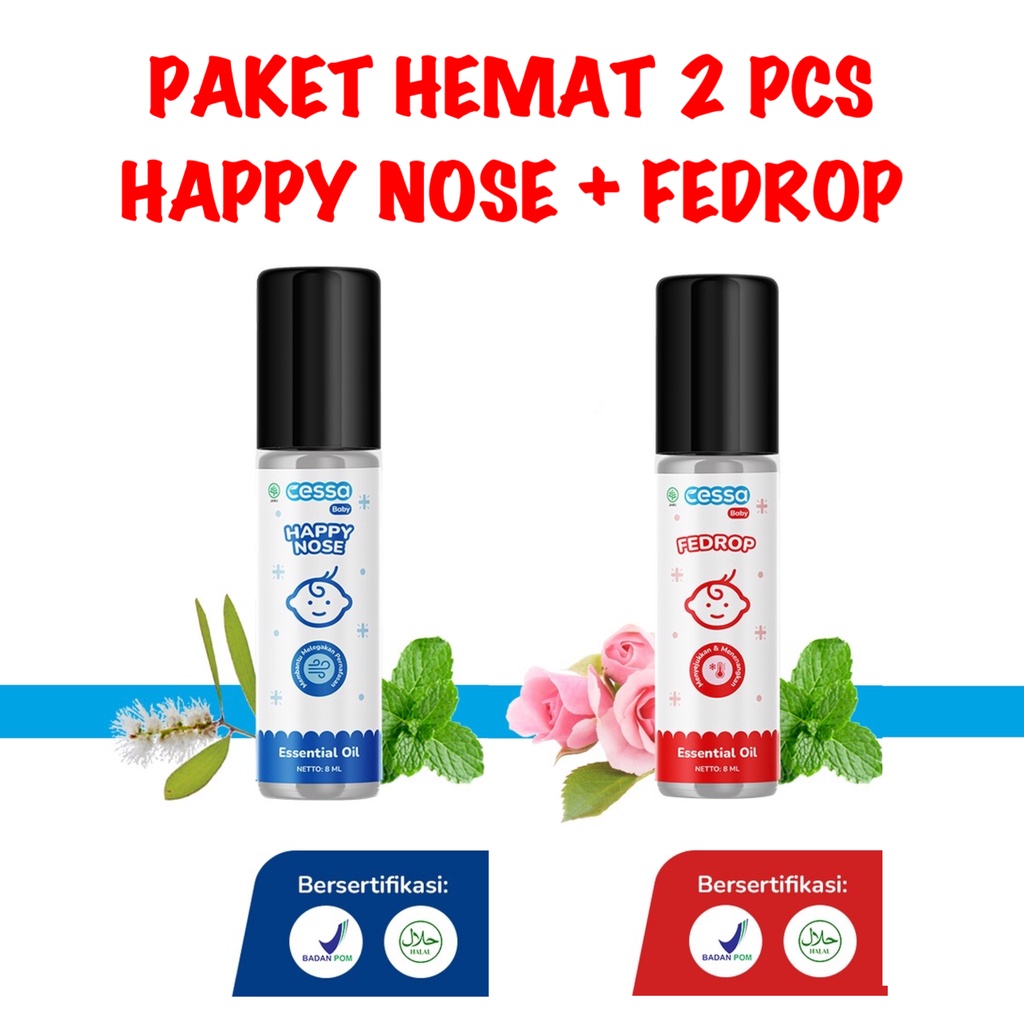 Jual PAKET HEMAT - CESSA BABY 2 VARIAN ( FEDROP FEVER DROP + HAPPY NOSE ...