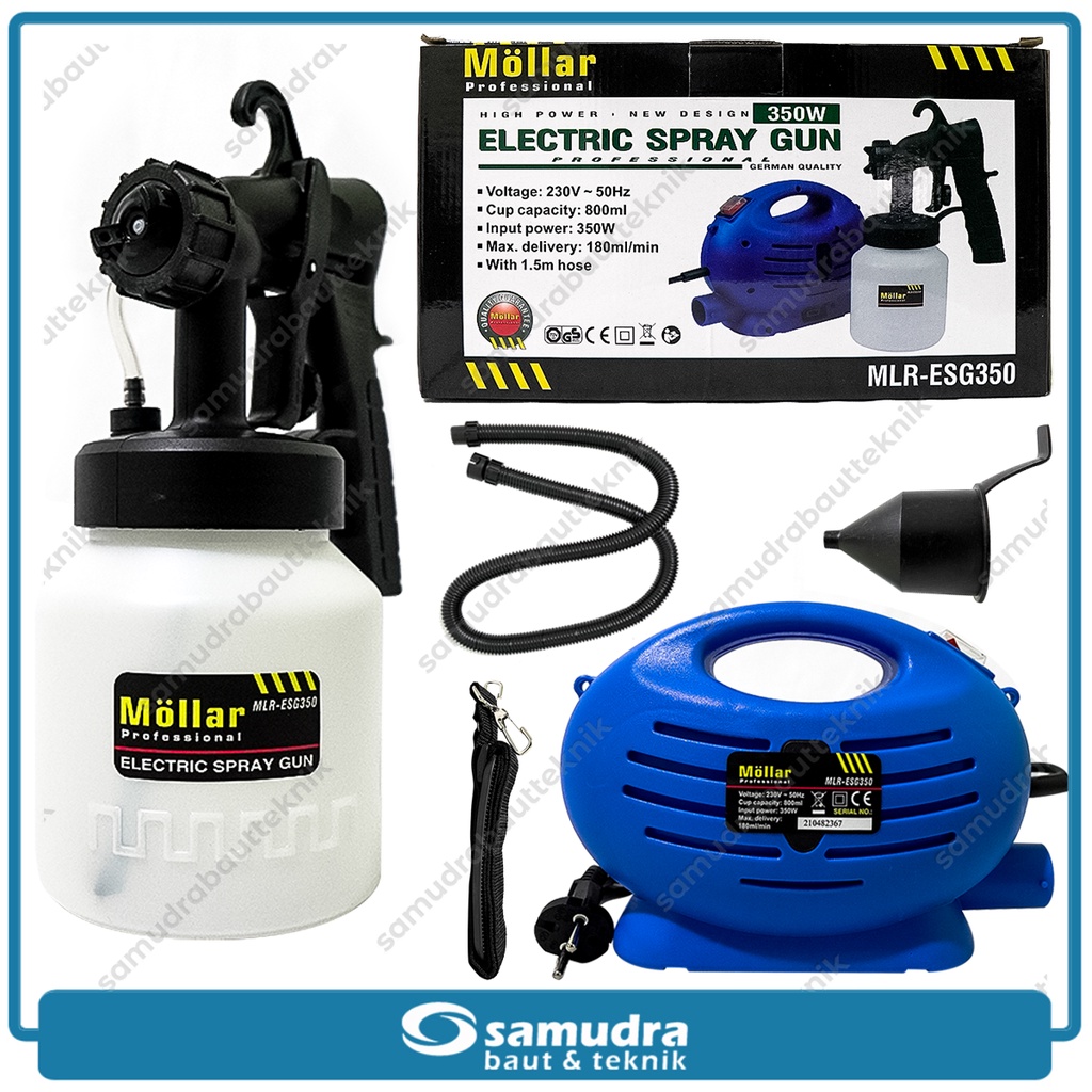 Jual Spray Gun Listrik MOLLAR MLR-ESG350 Mesin Semprot Cat Elektrik ...