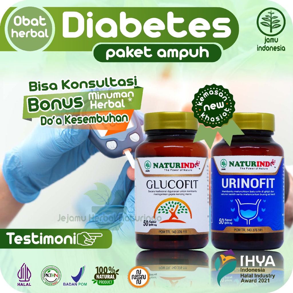 Jual Obat Diabetes Melitus Herbal Diabet Kering Basah Penurun Gula ...