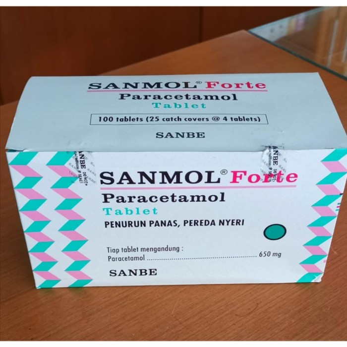 Jual sanmol forte box 100 tablet | Shopee Indonesia