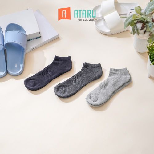 Jual Ataru Set 3 Pasang Kaos Kaki Pria Ankle Basic Men Socks Kaus Kaki ...