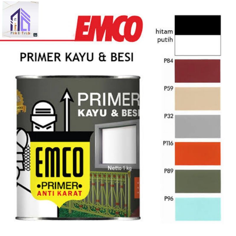 Jual Emco Primer/Cat dasar untuk kayu & besi anti karat 1kg | Shopee ...