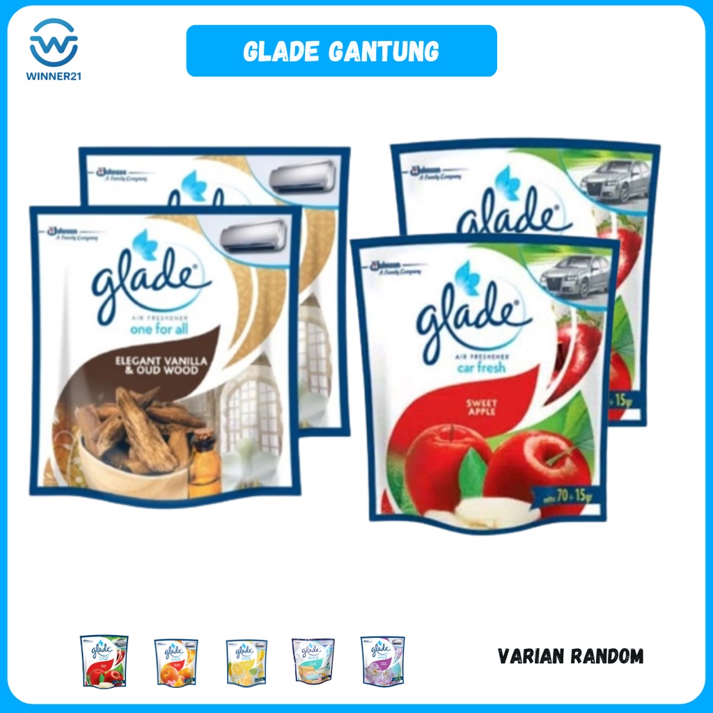 Jual Glade Pengharum Mobil dan Pewangi Ruangan Gantung All in One 70 gr | Shopee Indonesia
