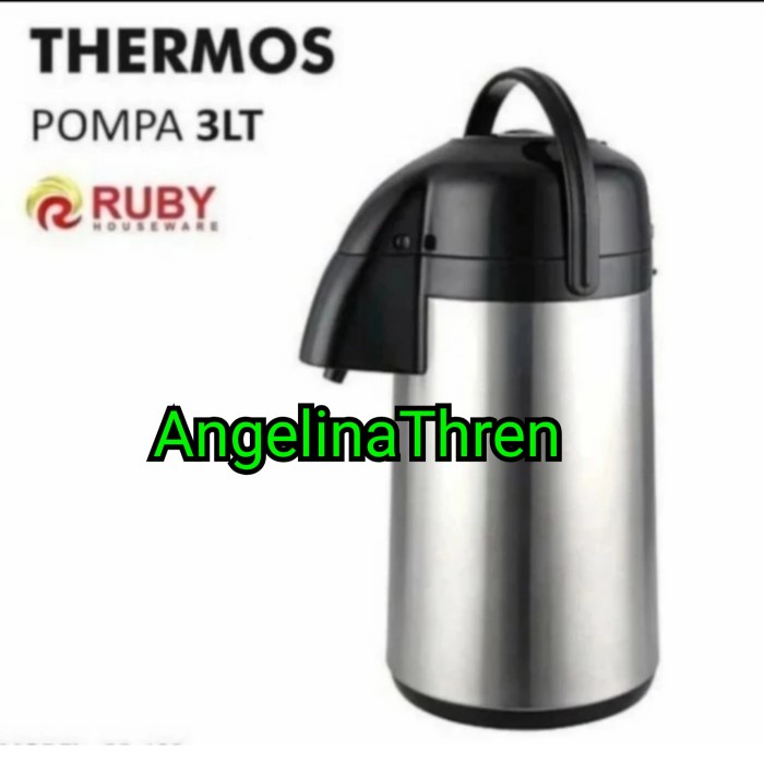 Jual Termos Pompa 3L RUBY Stainless Steel - Vacum jug RUBY 3 LITER ...