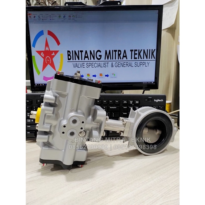 Jual BUTTERFLY VALVE KITZ 3" ACTUATOR PNEUMATIC KITZ FA-2 | Shopee Indonesia
