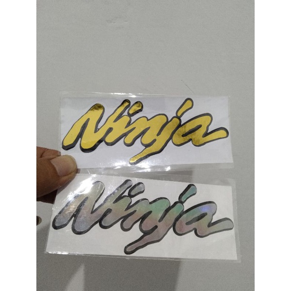 Jual Stiker cutting tulisan ninja croom dan hologram | Shopee Indonesia