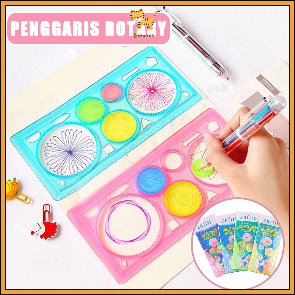 Jual ID BEVAVAR Penggaris Rotary/Garisan Rotary Pattern Bunga ...