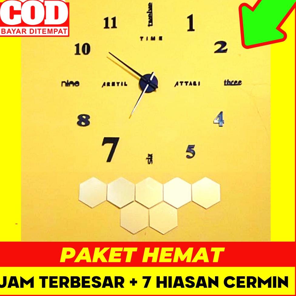 Jual ⇆ Jam Dinding Besar 130cm Ukuran Super Jumbo | Jam Dinding Tempel ...