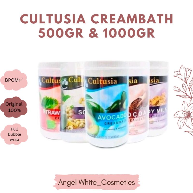Jual ORIGINAL 100% CULTUSIA CREAM CREAMBATH 500GR & 1000GR | Shopee ...