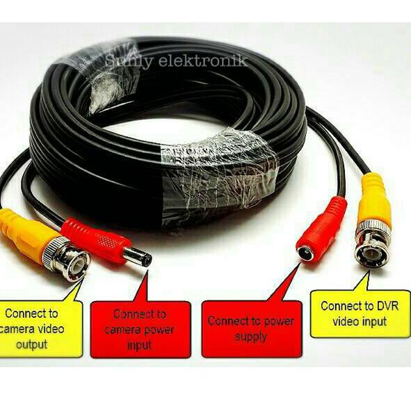 Jual Spesial Hemat Kabel camera cctv jadi siap pake tebal 15 meter ...