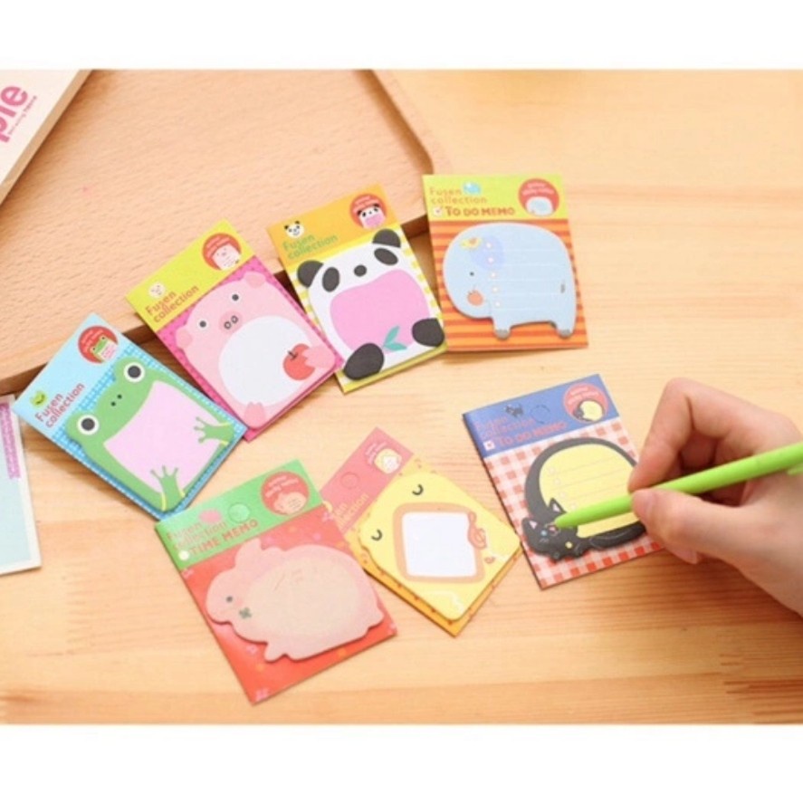 Jual Sticky Notes Lucu Motif Kartun Animal Office Stationery Kertas ...