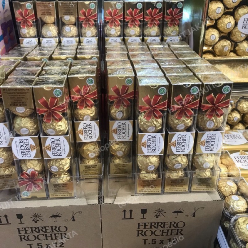 Jual [IMPORT] COKLAT FERRERO ROCHER isi 3 5 16 24 T-3 T-5 T-16 T-24 ...