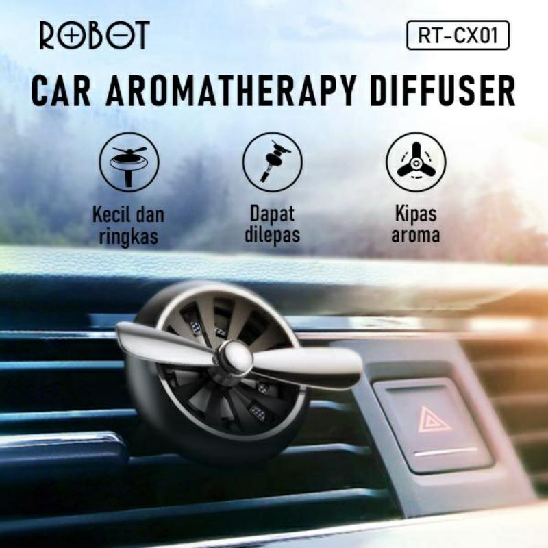 Jual Car Aromatherapy Diffuser ROBOT RT-CX01 Propeller Air/Diffuser ...