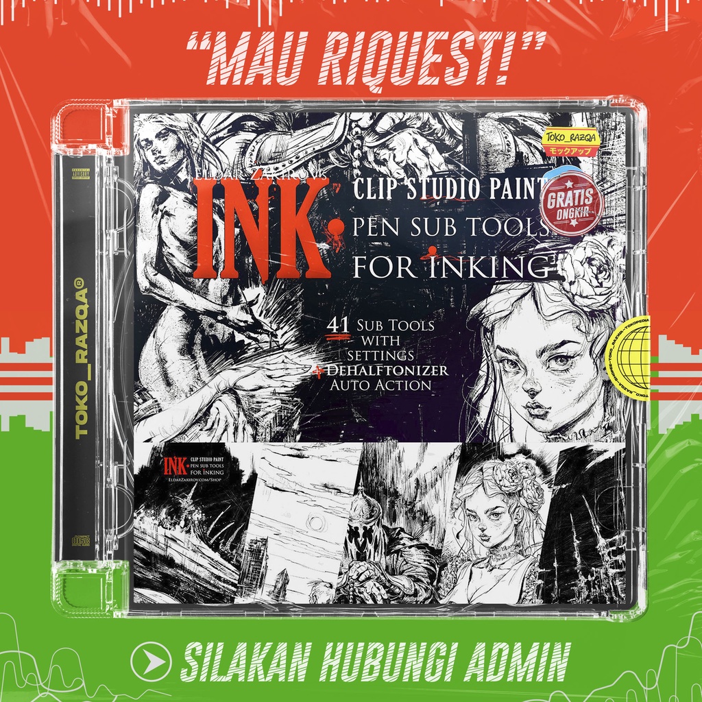 Jual INK. 41+ Clip Studio Paint inking brushes CSP Brushes | Shopee ...