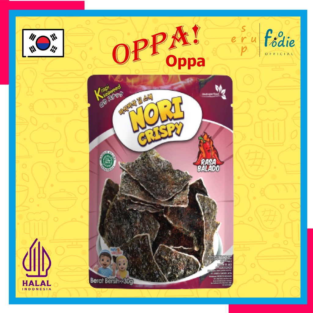 Jual SUPERFOODIE Nori Crispy / Rumput Laut Crispy Kering / Nori Crispy ...