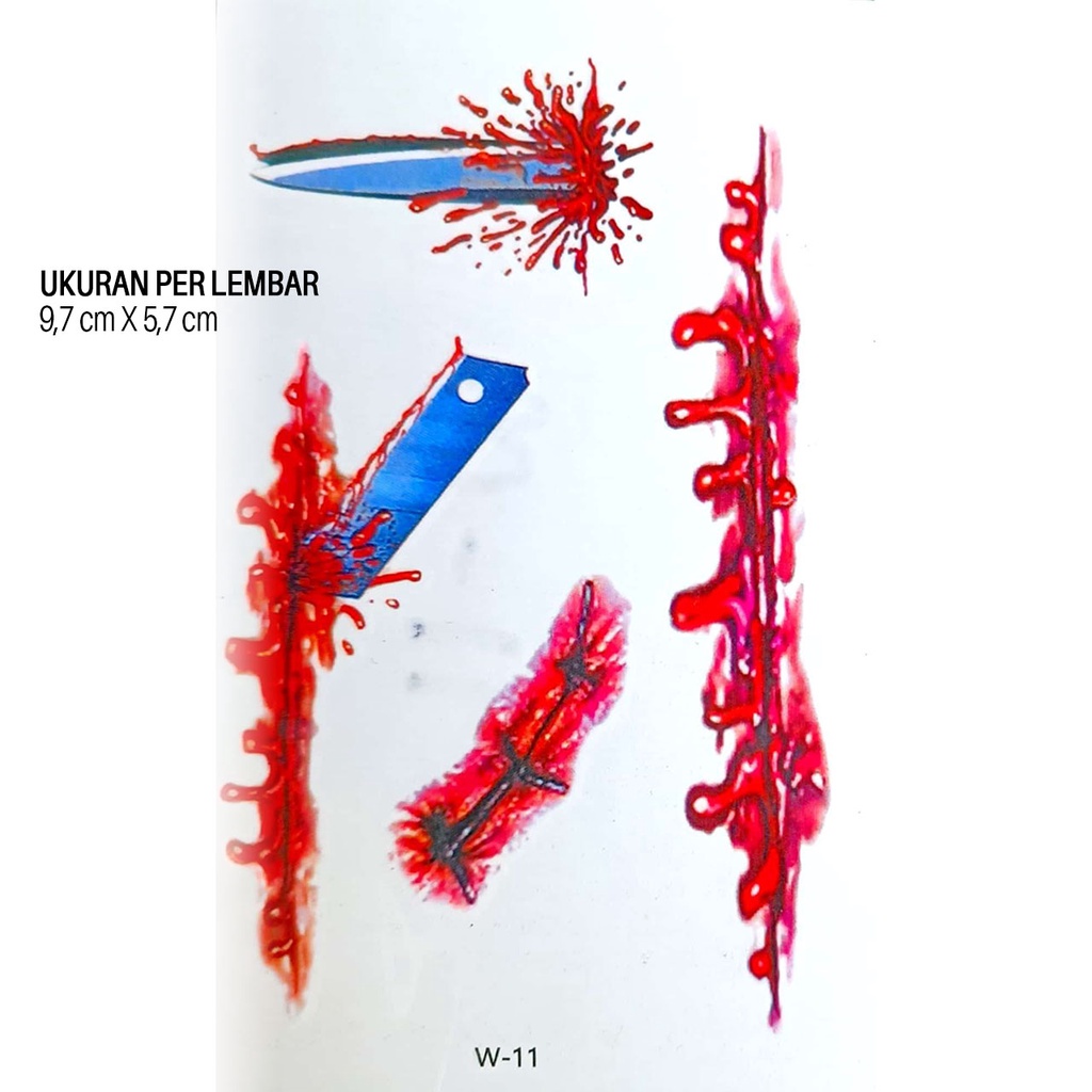 Jual Tatto tattoo luka lebam temporer temporary wanita pria dada jari ...