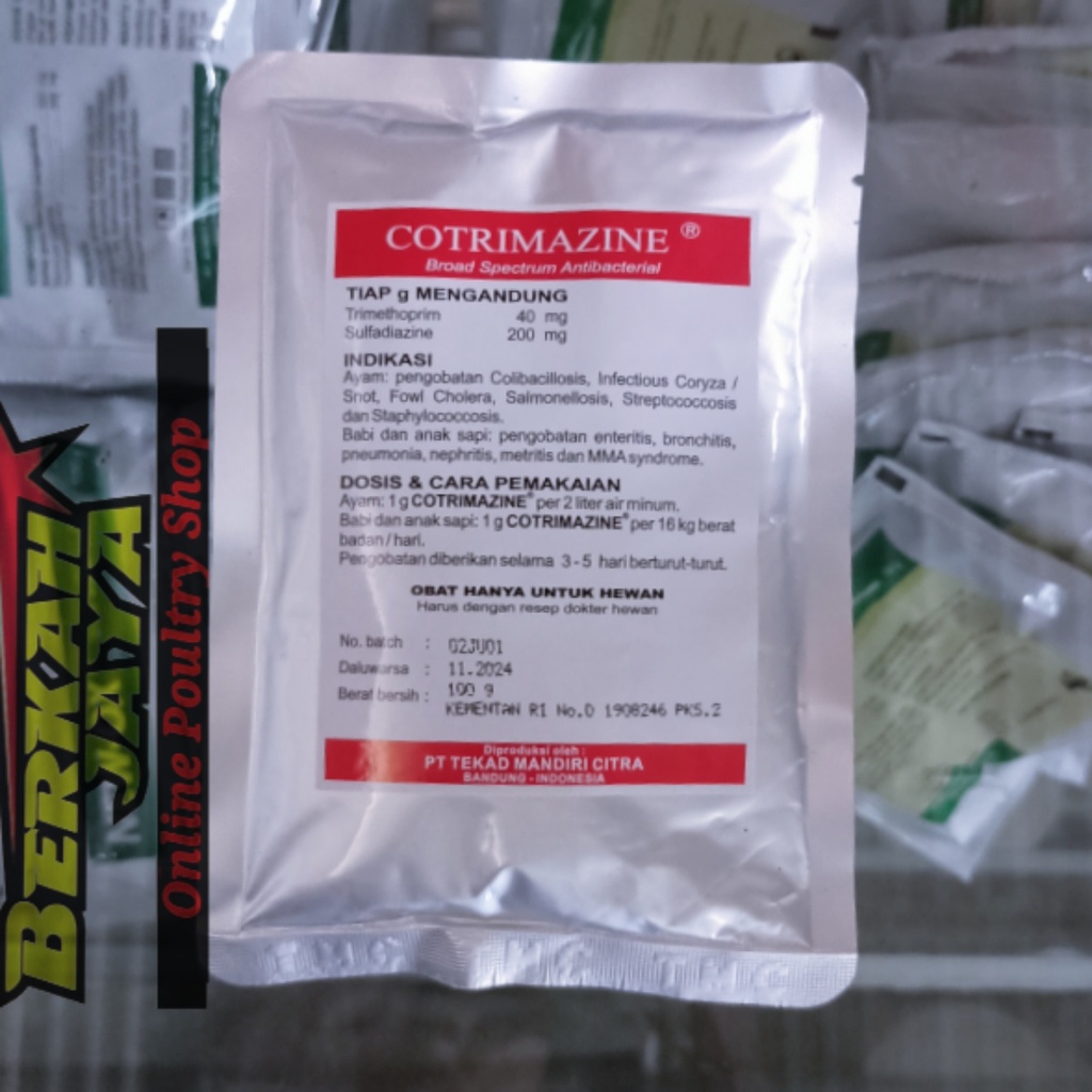 Jual COTRIMAZINE pencernaan dan pernafasan hewan ayam | Shopee Indonesia