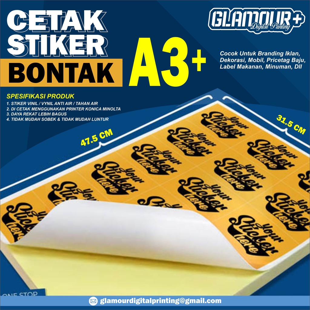 Jual Cetak Stiker Bontak | Shopee Indonesia
