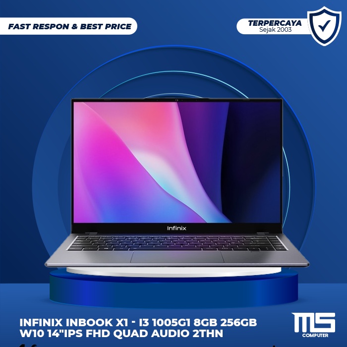 Jual INFINIX INBOOK X1 - i3 1005G1 8GB 256GB W10 14"IPS FHD QUAD AUDIO ...