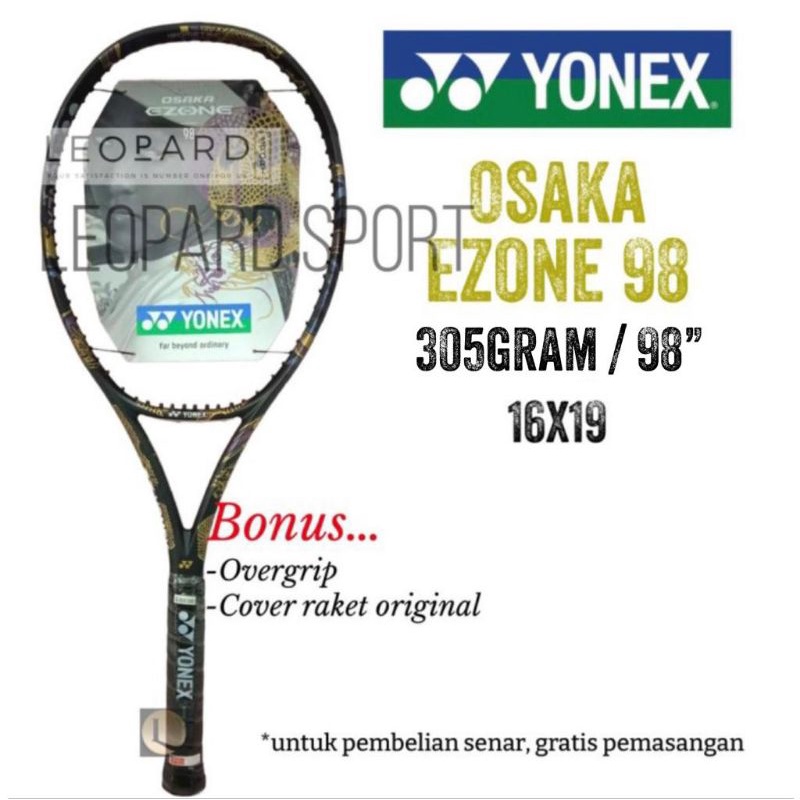 Jual Raket Tenis Yonex Osaka Ezone 98 Gold Purple 305g / Raket Tennis Yonex | Shopee Indonesia