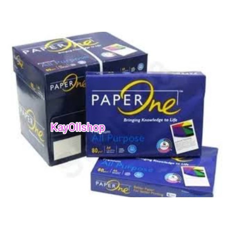 Jual Kertas HVS PAPER ONE All Purpose A4 80 GR GSM PAPERONE. - 1 DUS 5 Rim | Shopee Indonesia
