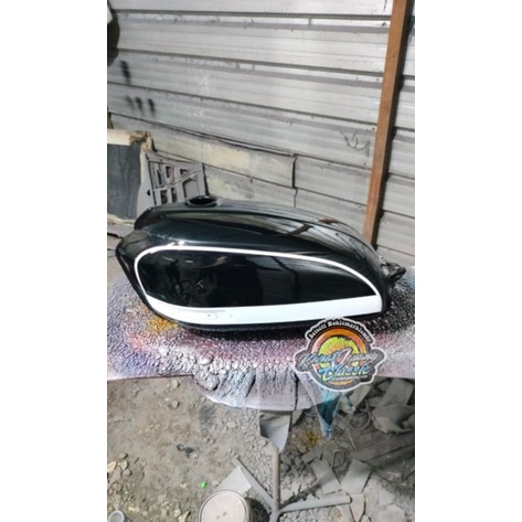 Jual TANGKI CB 100 CB GLATIK DETAIL ORIGINAL HITAM | Shopee Indonesia