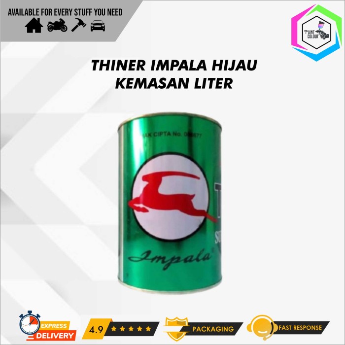 Jual Thinner Thinner Impala Hijau Kemasan Liter | Shopee Indonesia