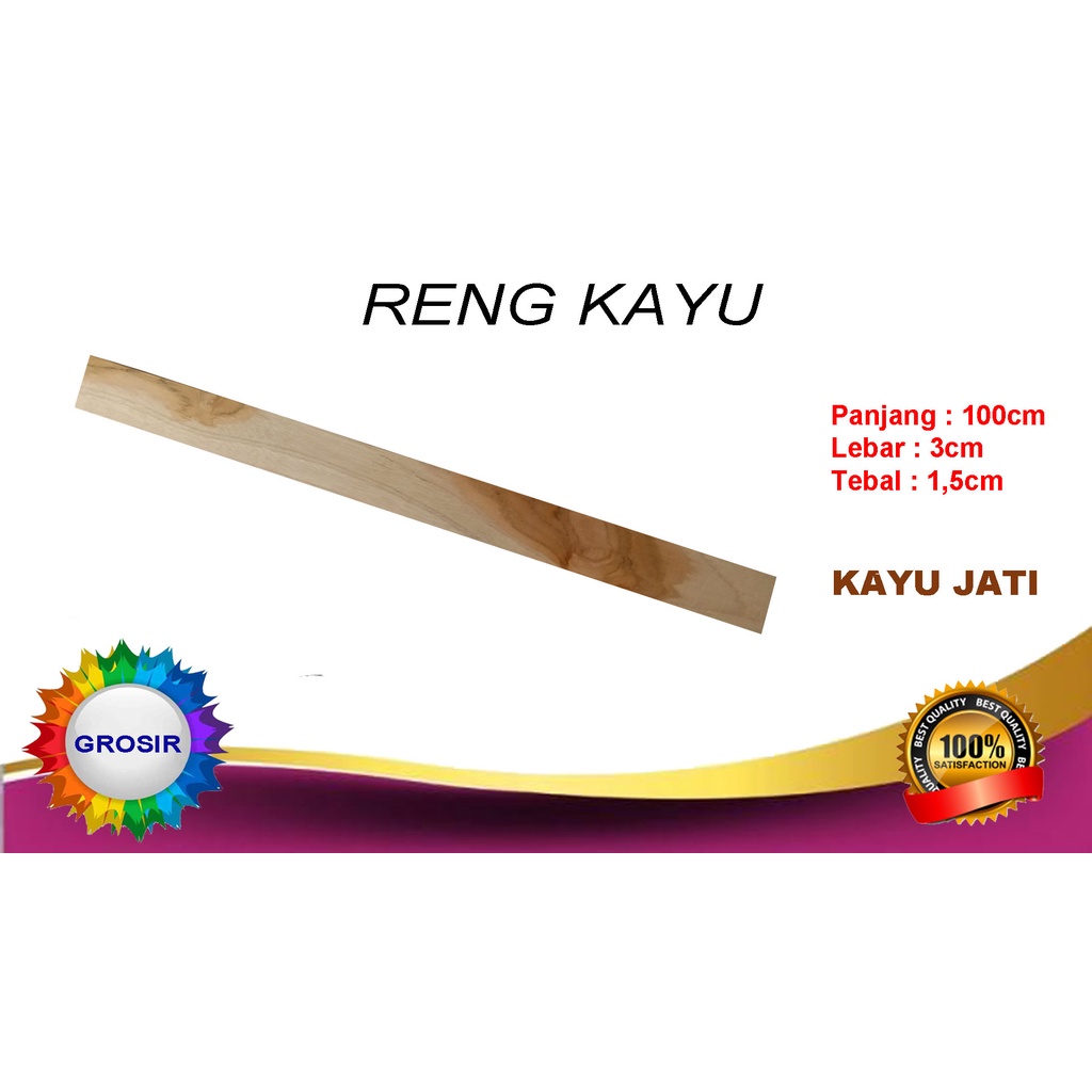 Jual RENG KAYU JATI UKURAN 100x3x1,5 | Shopee Indonesia