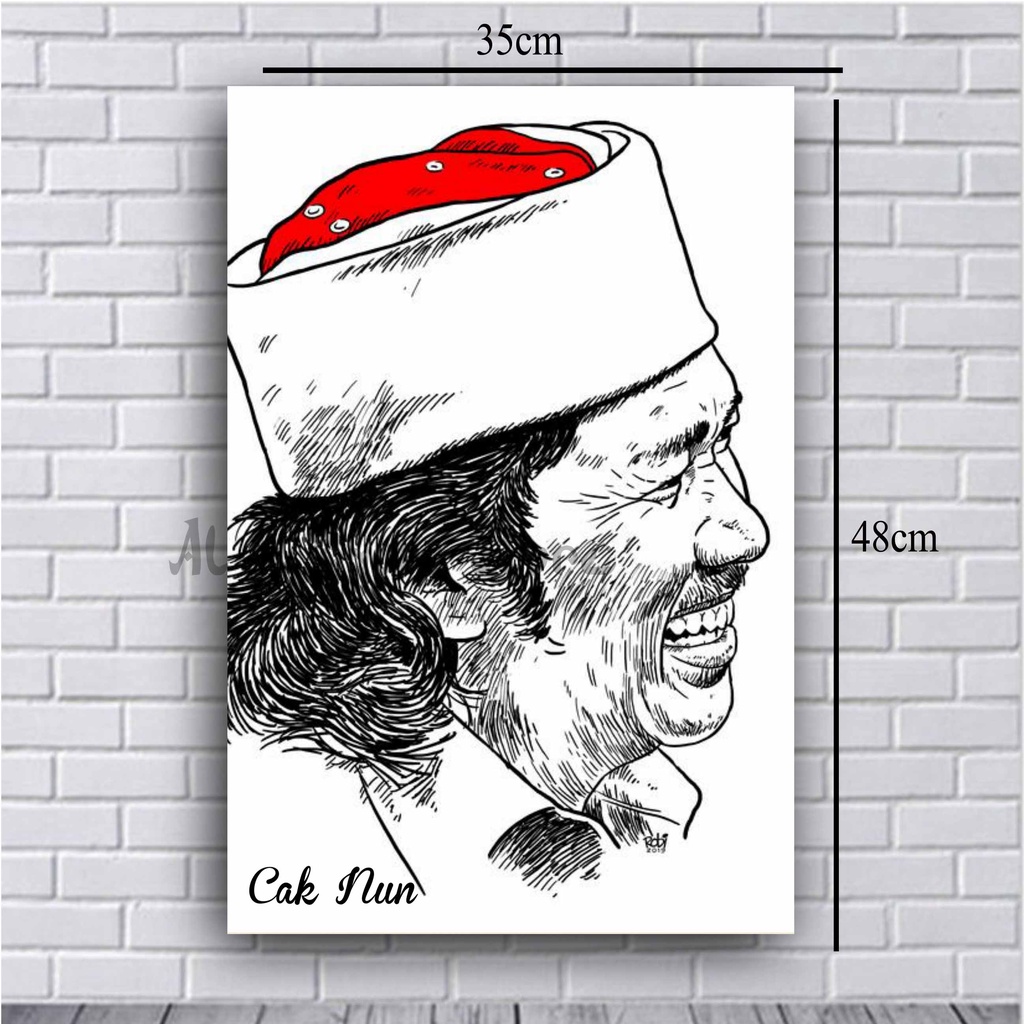 Jual POSTER CAK NUN / FOTO CAK NUN / POSTER ISLAM / HIASAN DINDING ...
