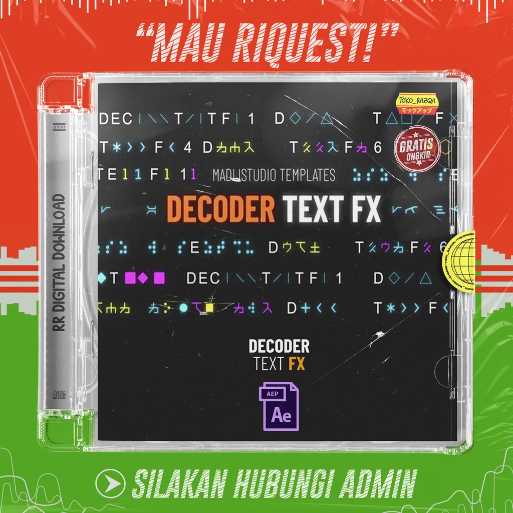 Jual Decoder Text FX For After Effects Project Files + Video Turtorial ...