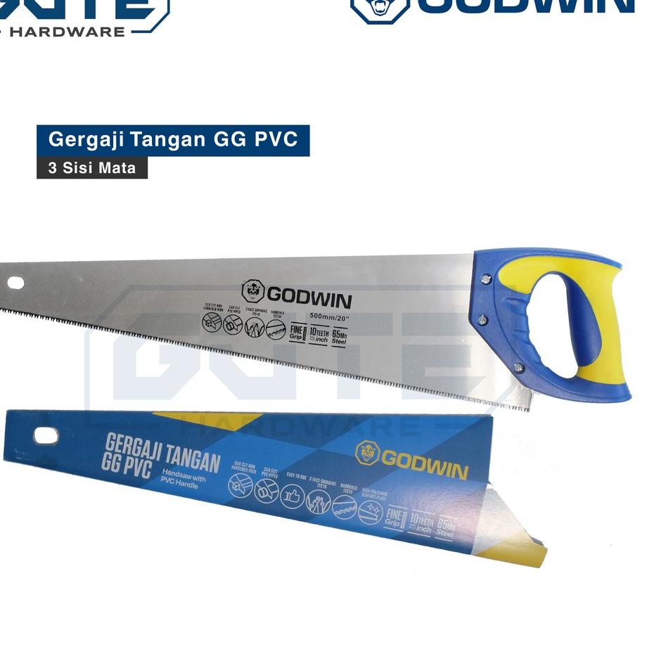Jual Gergaji Tangan 3 Mata / Handsaw "GODWIN" Untuk Kayu / Triplek ...