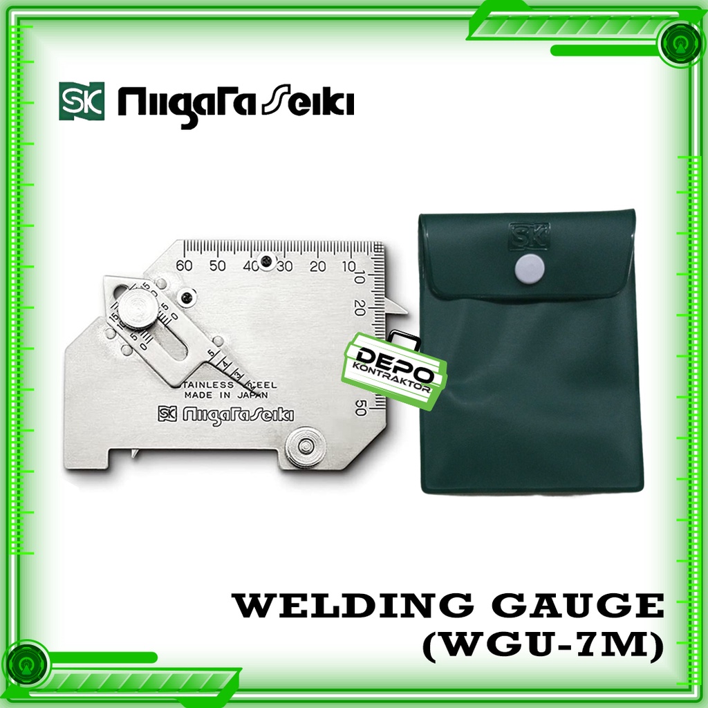 Jual Welding Gauge WGU-7M Niigata seiki SK Made in Japan Original Stainless steel | Shopee Indonesia