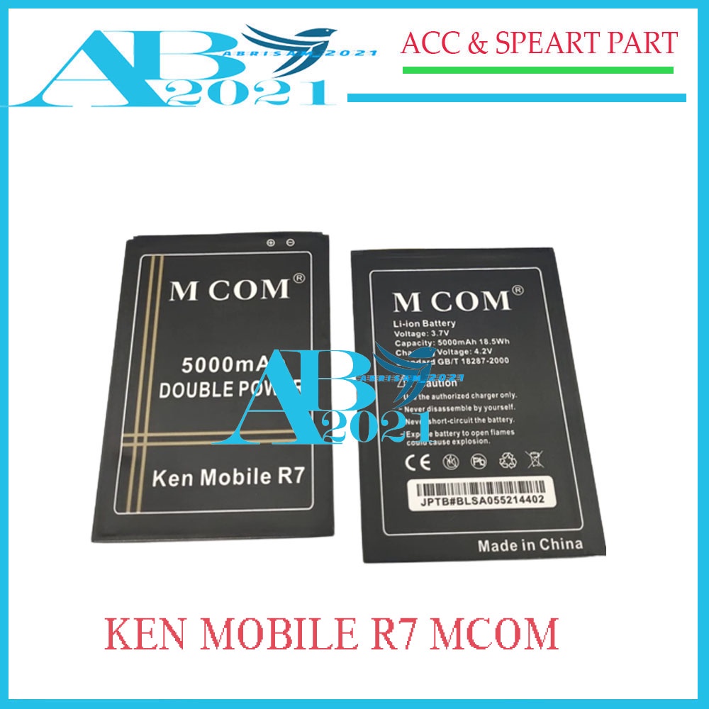 Jual BATERAI BATRE BATTERY KEN MOBILE R7 MCOM DOUBLE POWER 5000MAH Original Oem | Shopee Indonesia