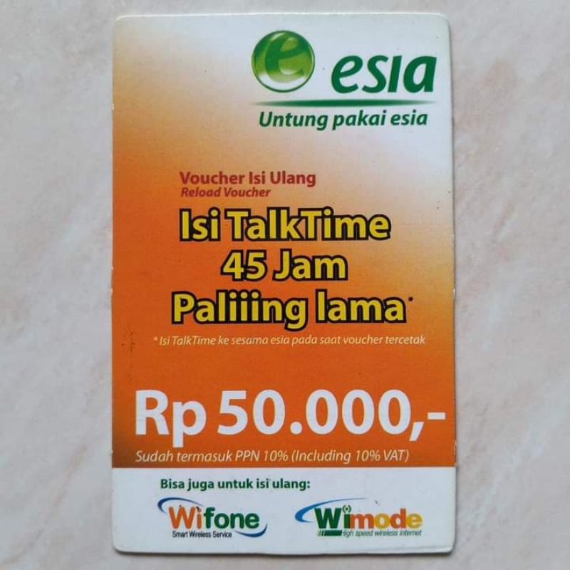 Jual Koleksi Kartu Voucher Telp Esia Jadul BEKAS 2009 | Shopee Indonesia