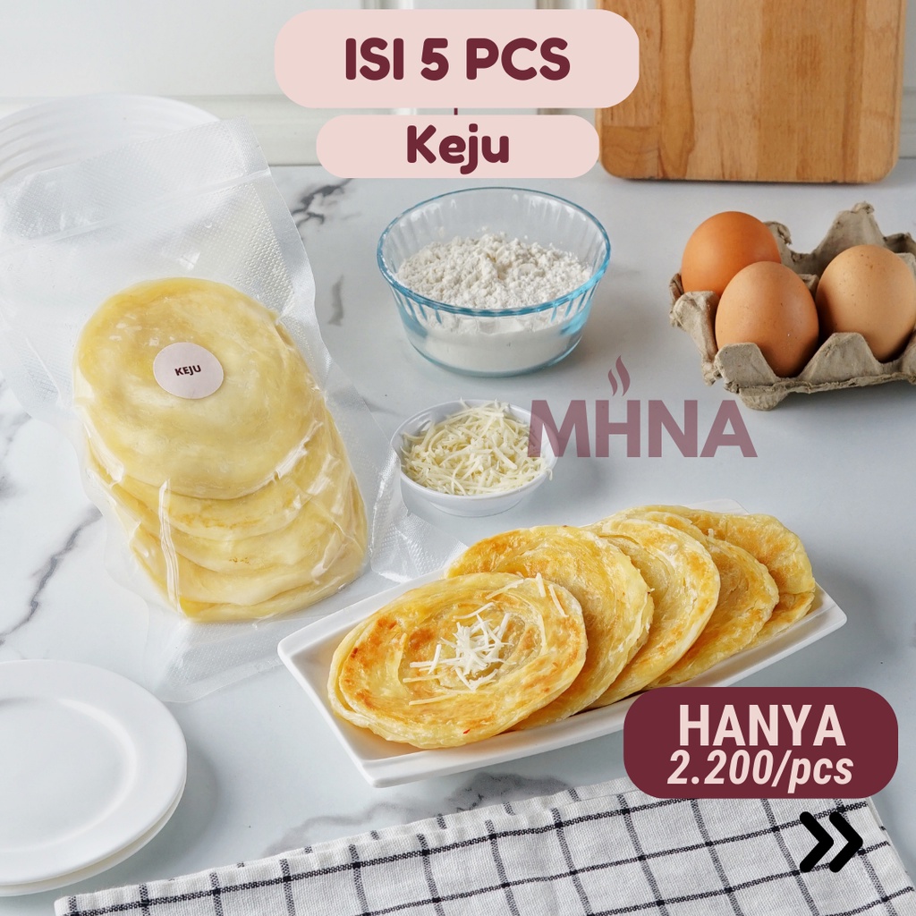 Jual Roti Maryam / Roti Canai / Roti Cane Frozen Rasa Keju Isi 5 Pcs ...