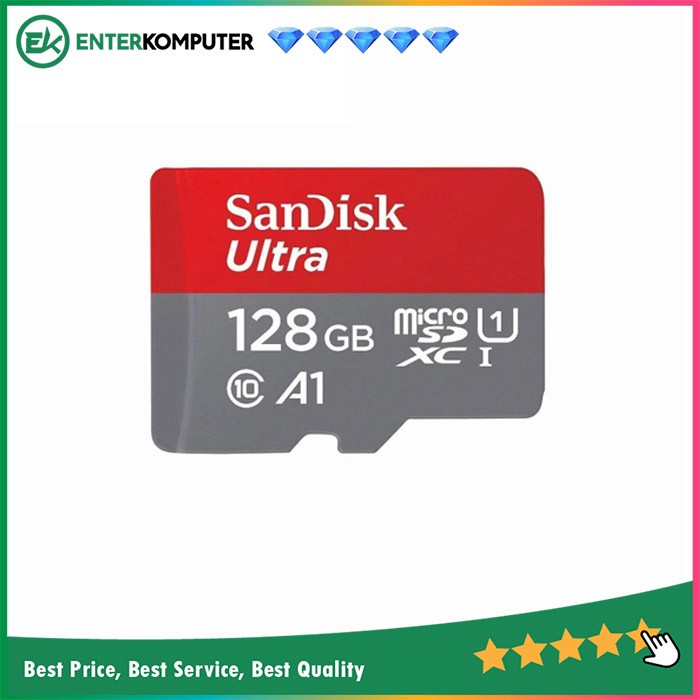 Jual Sandisk MicroSD Ultra 140MB/S 128GB Class 10 UHS-I Micro SD | Shopee Indonesia