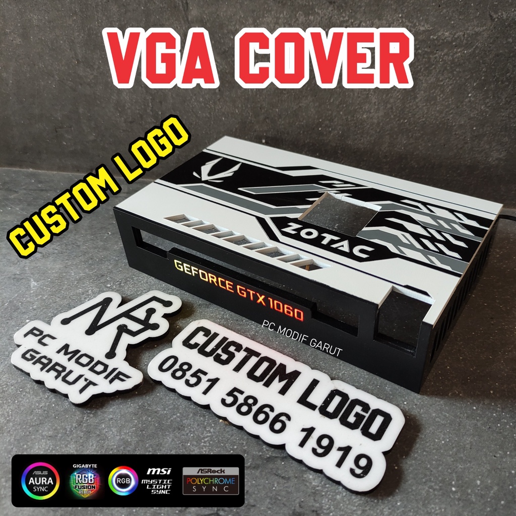 Jual vga cover zotac gtx 1060 custom logo led satu sisi | Shopee Indonesia
