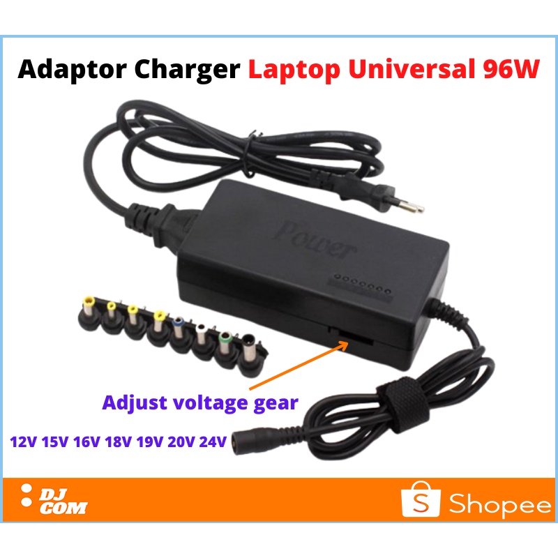 Jual Adaptor Charger Laptop Universal 96W | Shopee Indonesia