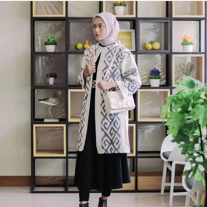 Jual Baju Atasan Outer Cardigan Tenun Etnik Motif Toraja Papua ...