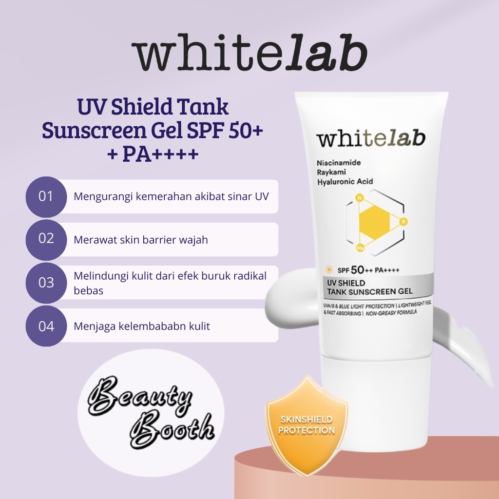 Jual WHITELAB UV Shield Tank Sunscreen Gel SPF 50++ PA++++ | White Lab ...