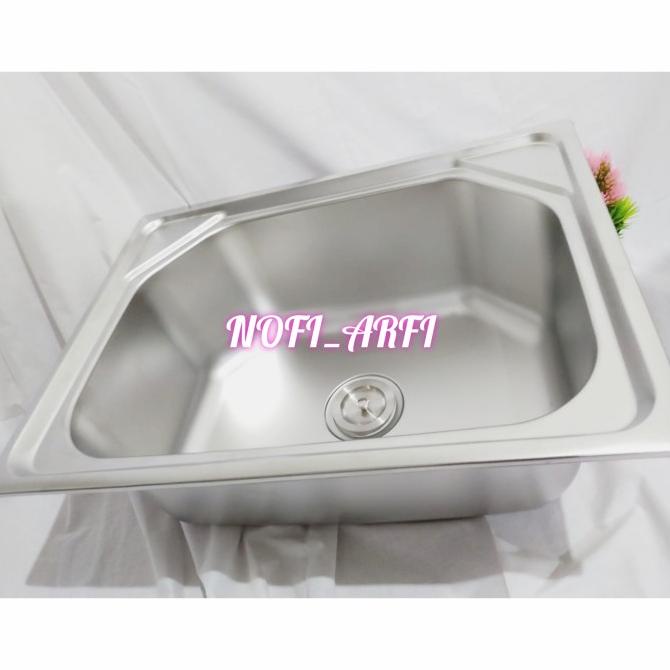 Jual Murah Bak Cuci Piring Stainless/Kitchen Sink 60 X 45 Cm/Wastafel ...