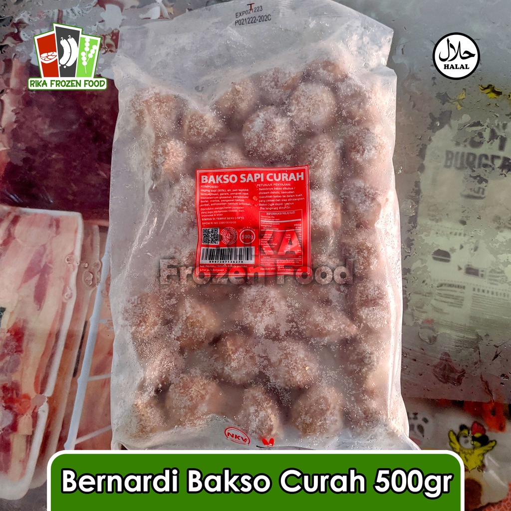 Jual Bakso Sapi Curah Bernardi 500gr | Shopee Indonesia